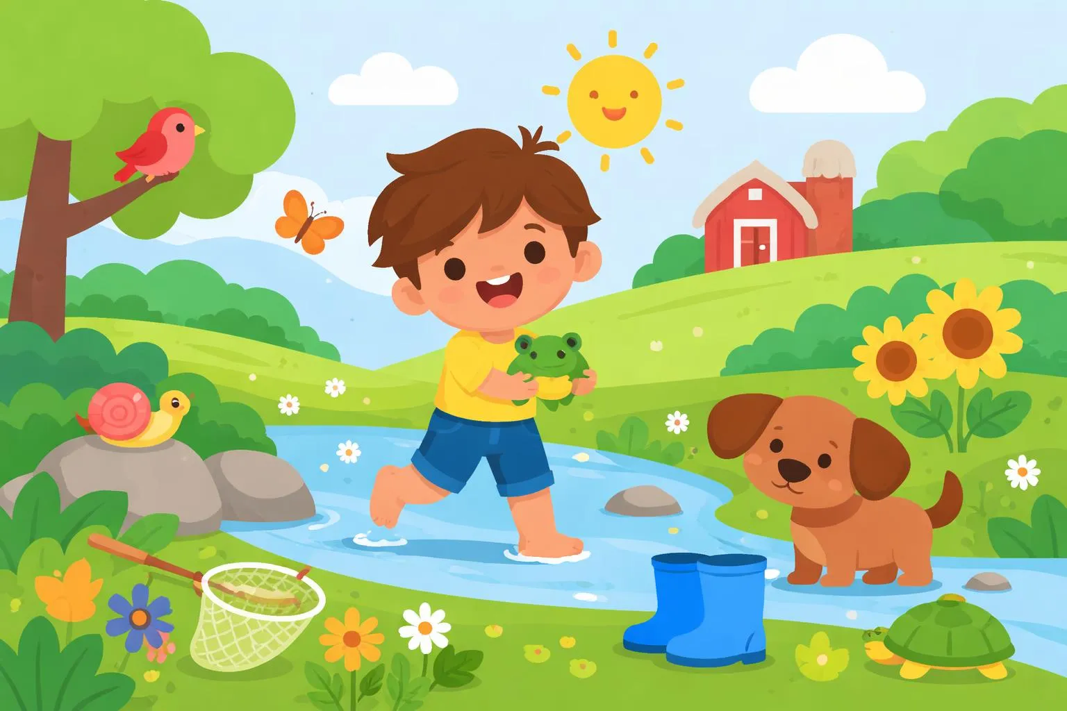 A Barefoot Boy By James Whitcomb Riley - Giggle Poems - Giggle Academy ...