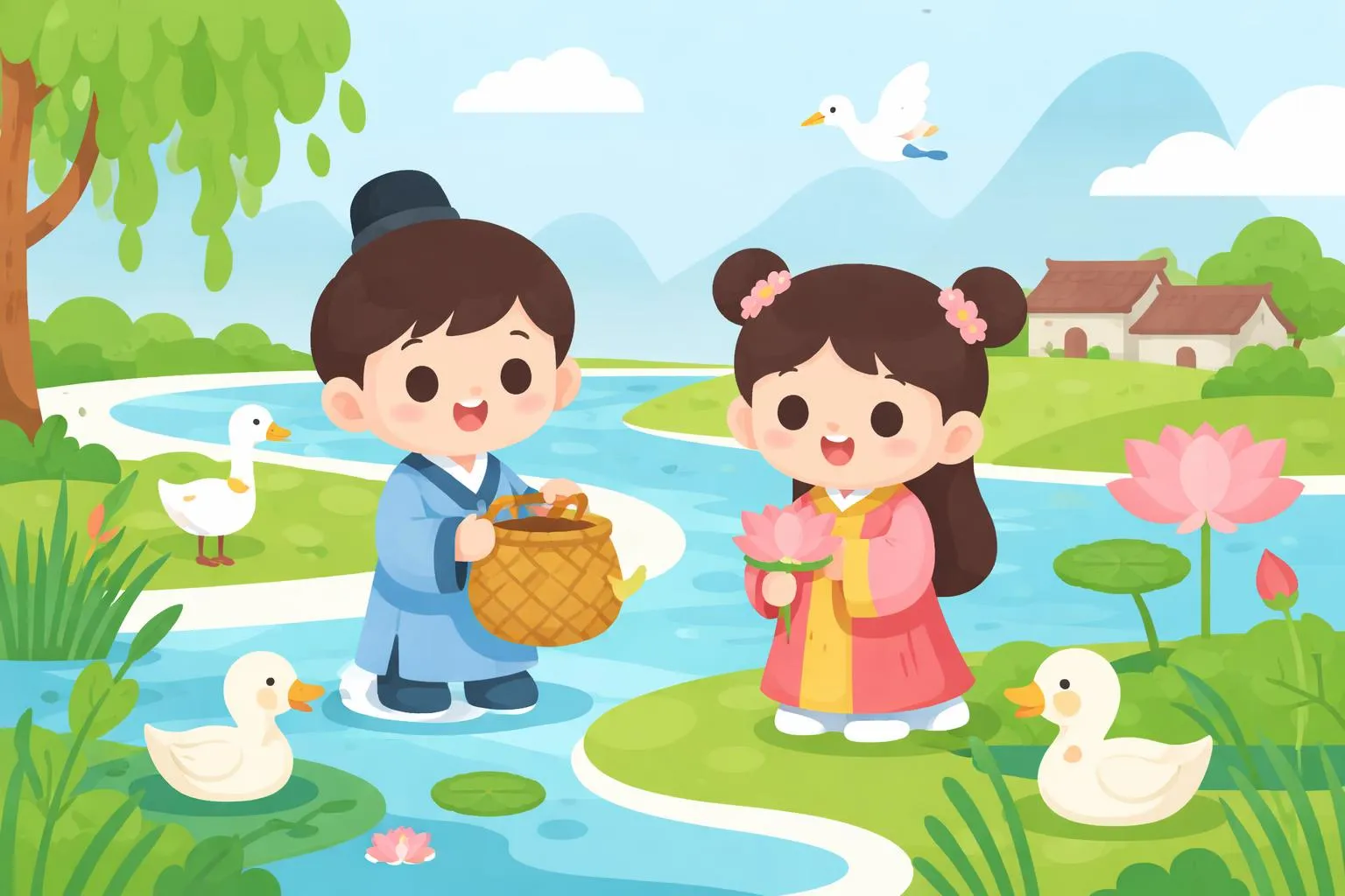 敝笱 - 诗经·国风·齐风 - Giggle Chinesische Poesie - Giggle Academy Free Kids ...