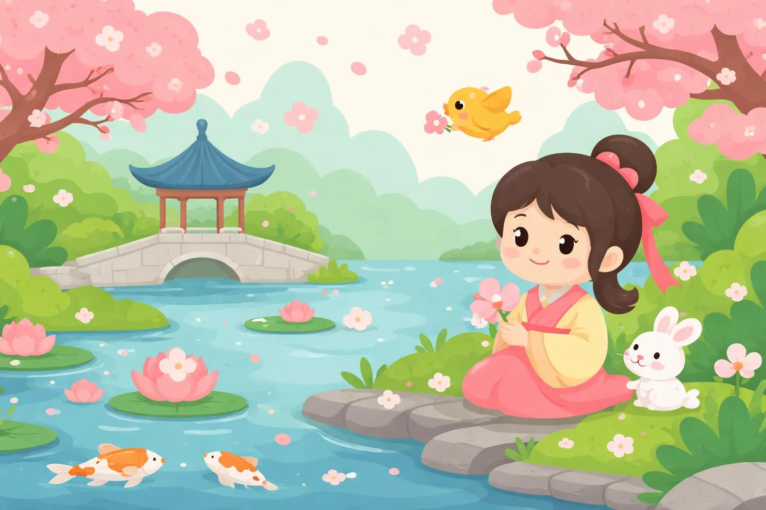 江城子·落花 - 顾太清 - Giggle Chinesische Poesie - Giggle Academy Free Kids ...