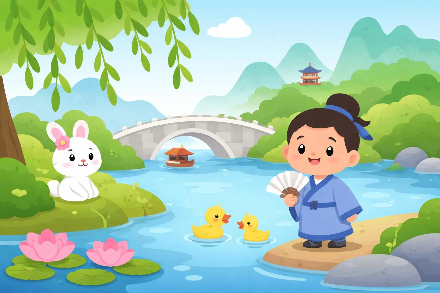 临江仙·柳带摇风汉水滨 - 牛希济 - Giggle चीनी कविता - Giggle Academy Free Kids Songs ...