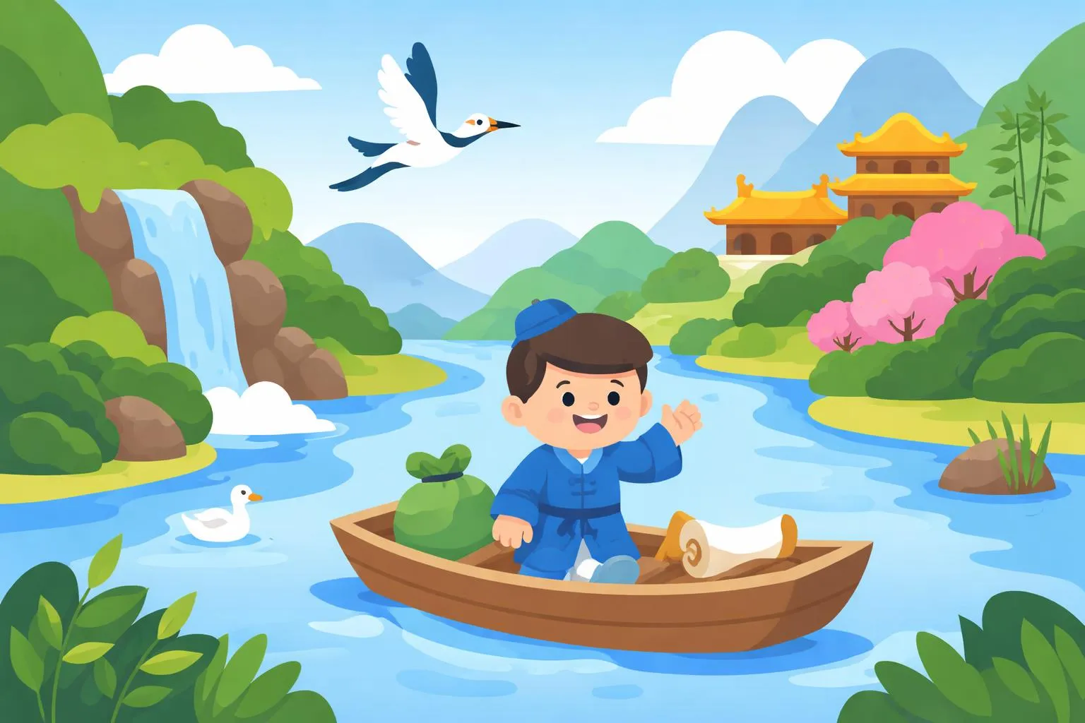 送江水曹还远馆 - 谢朓 - Giggle Chinesische Poesie - Giggle Academy Free Kids ...