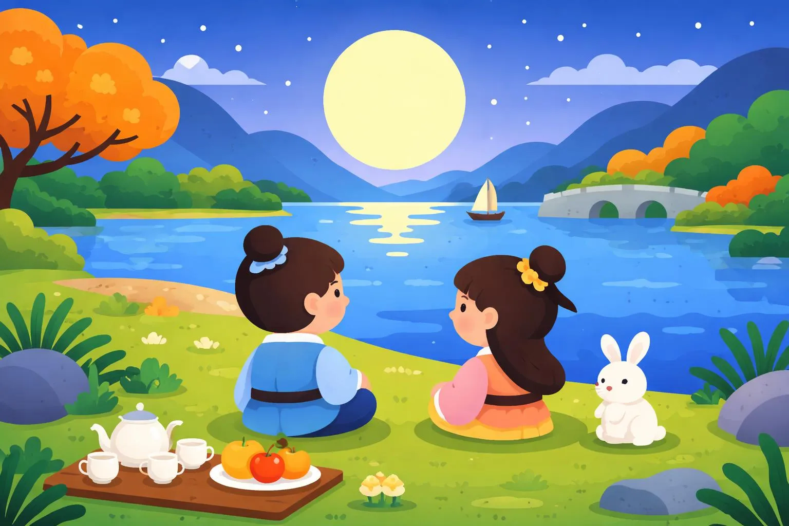 渭上秋夕闲望 - 潘阆 - Giggle Chinese Poetry - Giggle Academy Free Kids Songs ...
