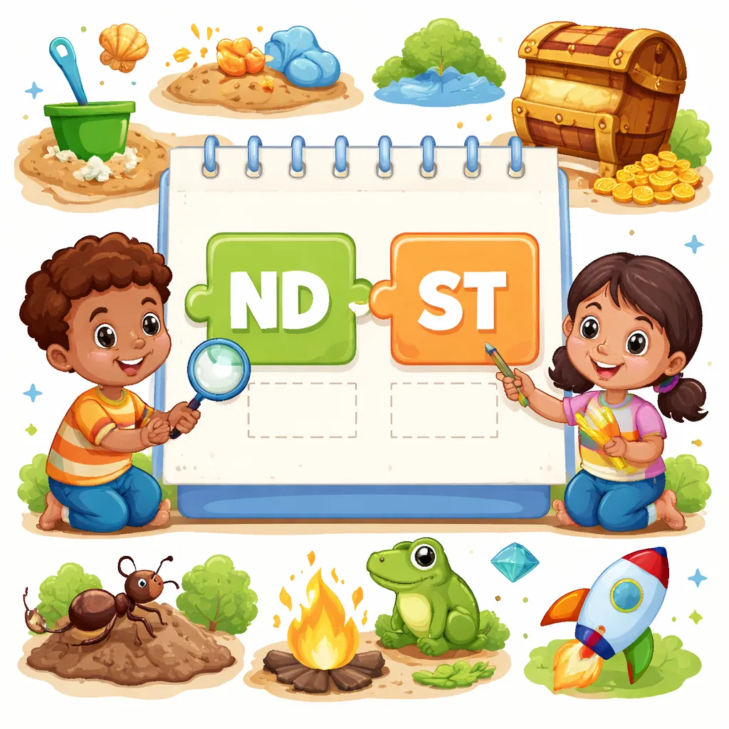 Which Helpful Ending Blends ND and ST Words Help Kids Read and Spell ...