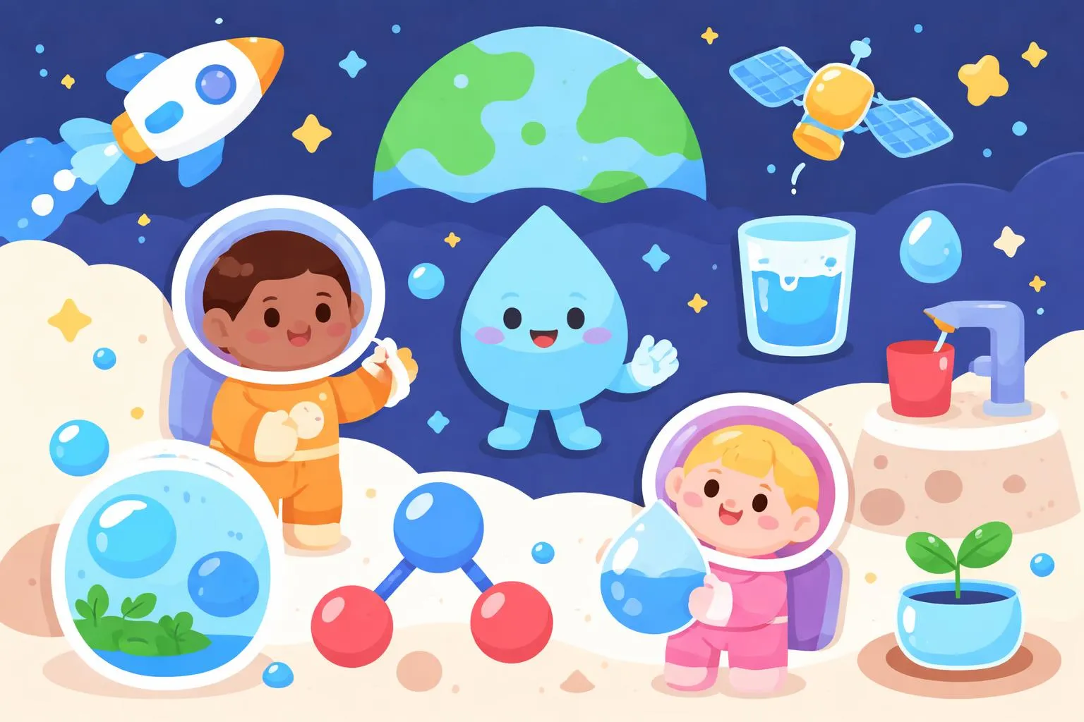 为什么水对太空中的生命至关重要？学习关于最重要分子的词汇 - Giggle Academy Blog
