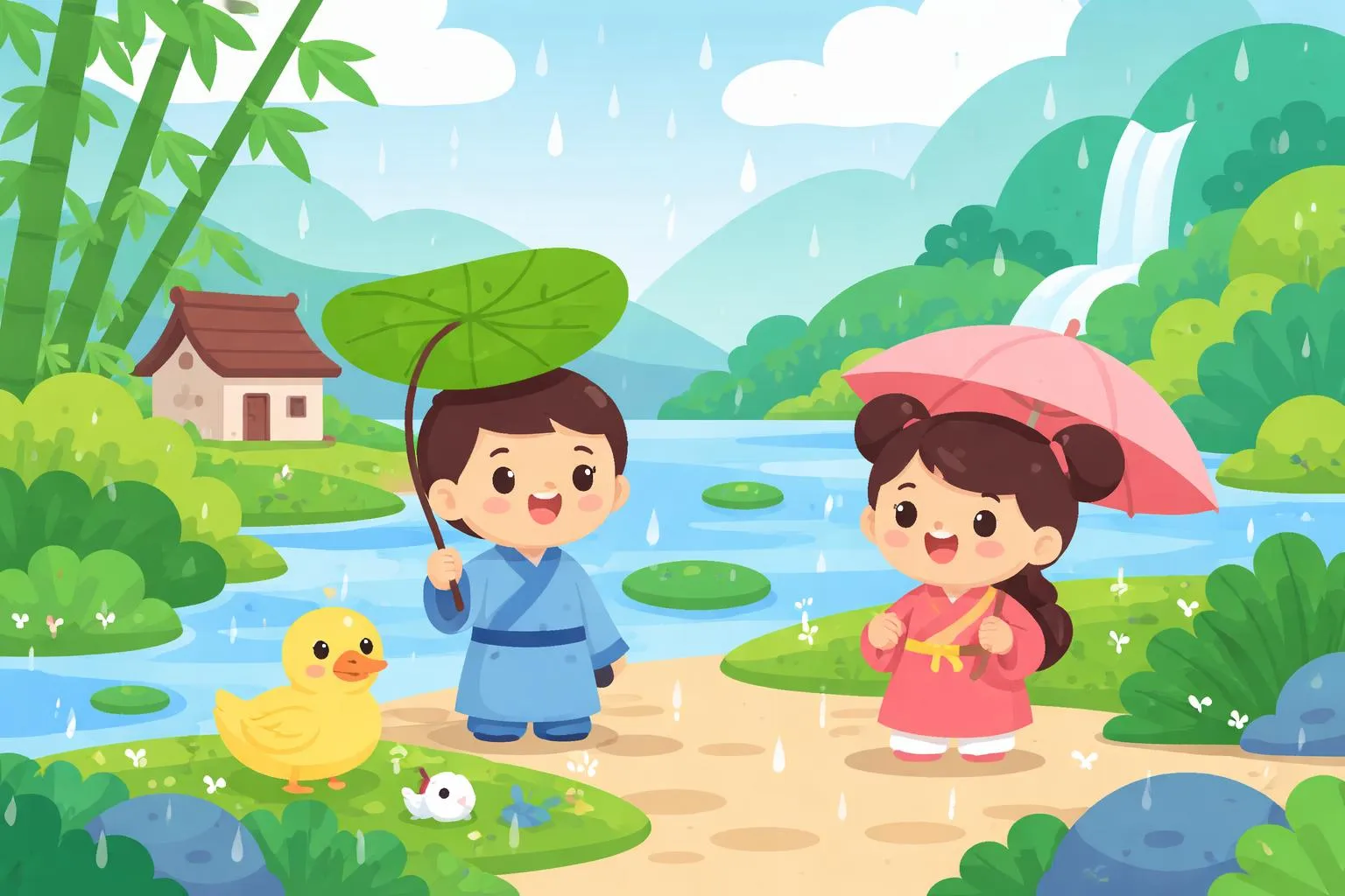 小雨 - 杨万里 - Giggle Chinesische Poesie - Giggle Academy Free Kids Songs ...