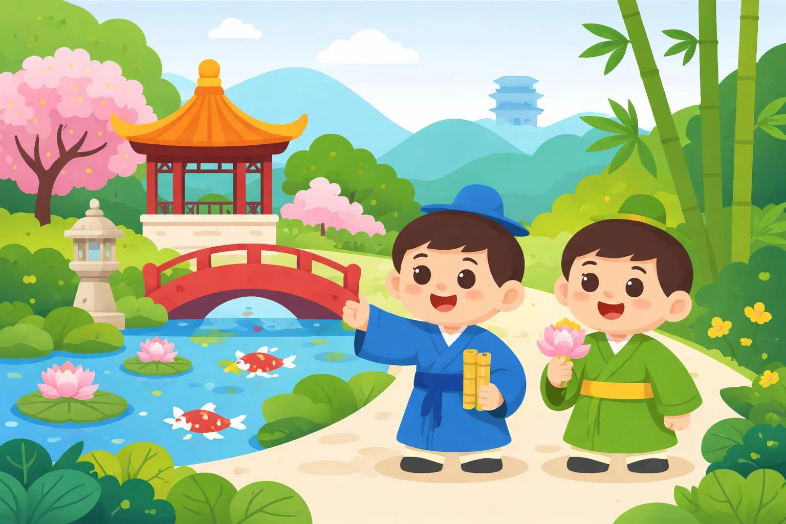 与正夫朋元游陈侍御园 - 范成大 - Giggle Chinesische Poesie - Giggle Academy Free Kids ...